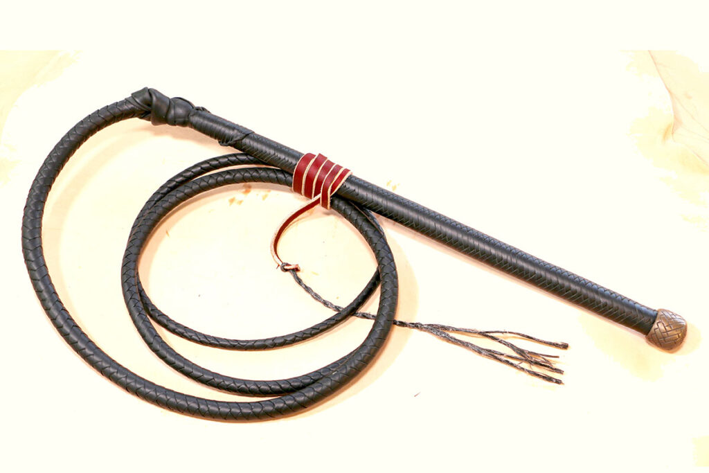 Adult size Kangaroo Hide Stock Whip | Mick's Whips